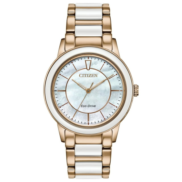Citizen Women's Eco-Drive Chandler Stainless Steel and Ceramic Watch ...