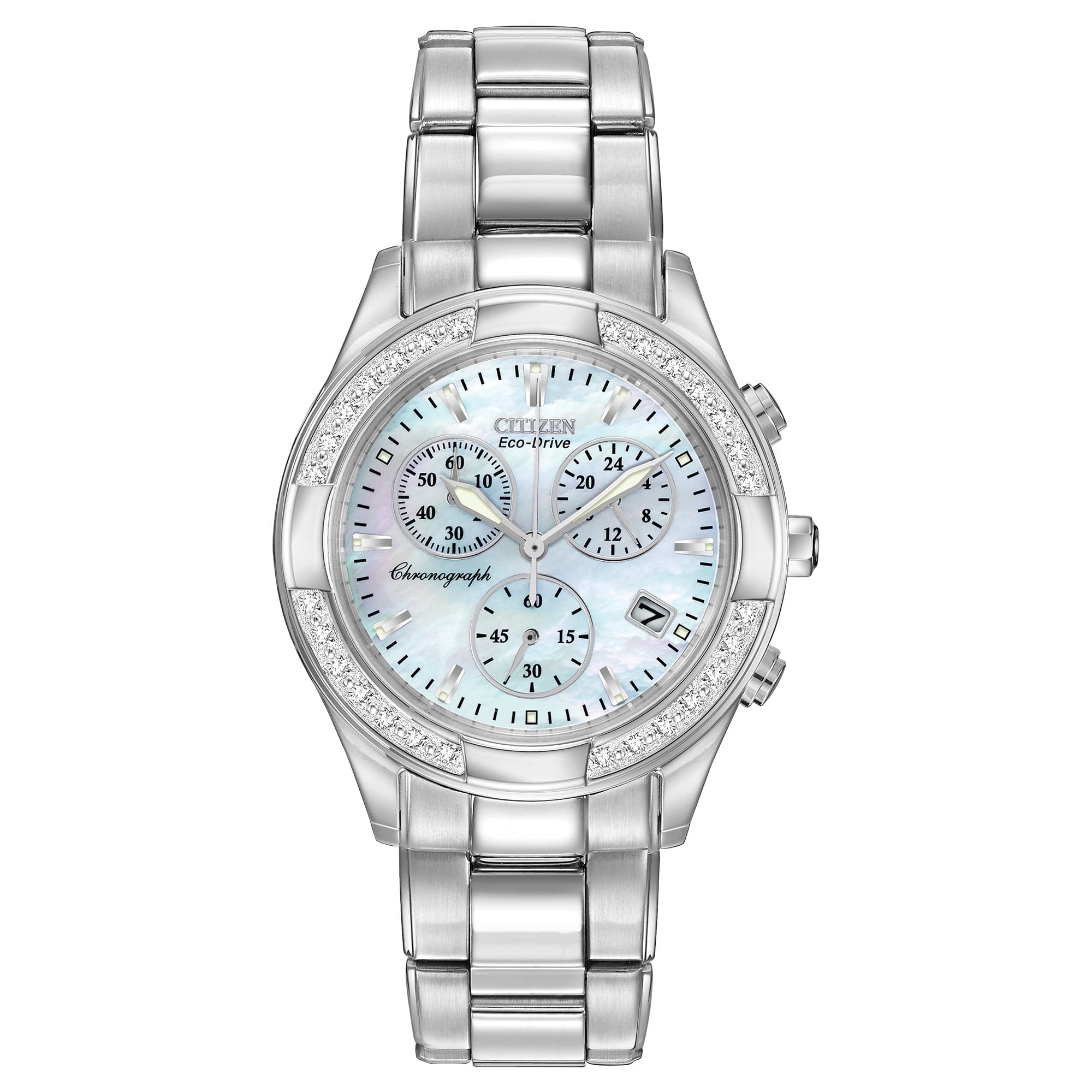 Citizen Women's Eco-Drive Classic Chronograph Stainless Steel Watch ...
