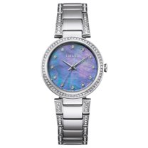 Citizen EM0860-51D Women's Silhouette Crystal Silver Steel Watch - Walmart.com