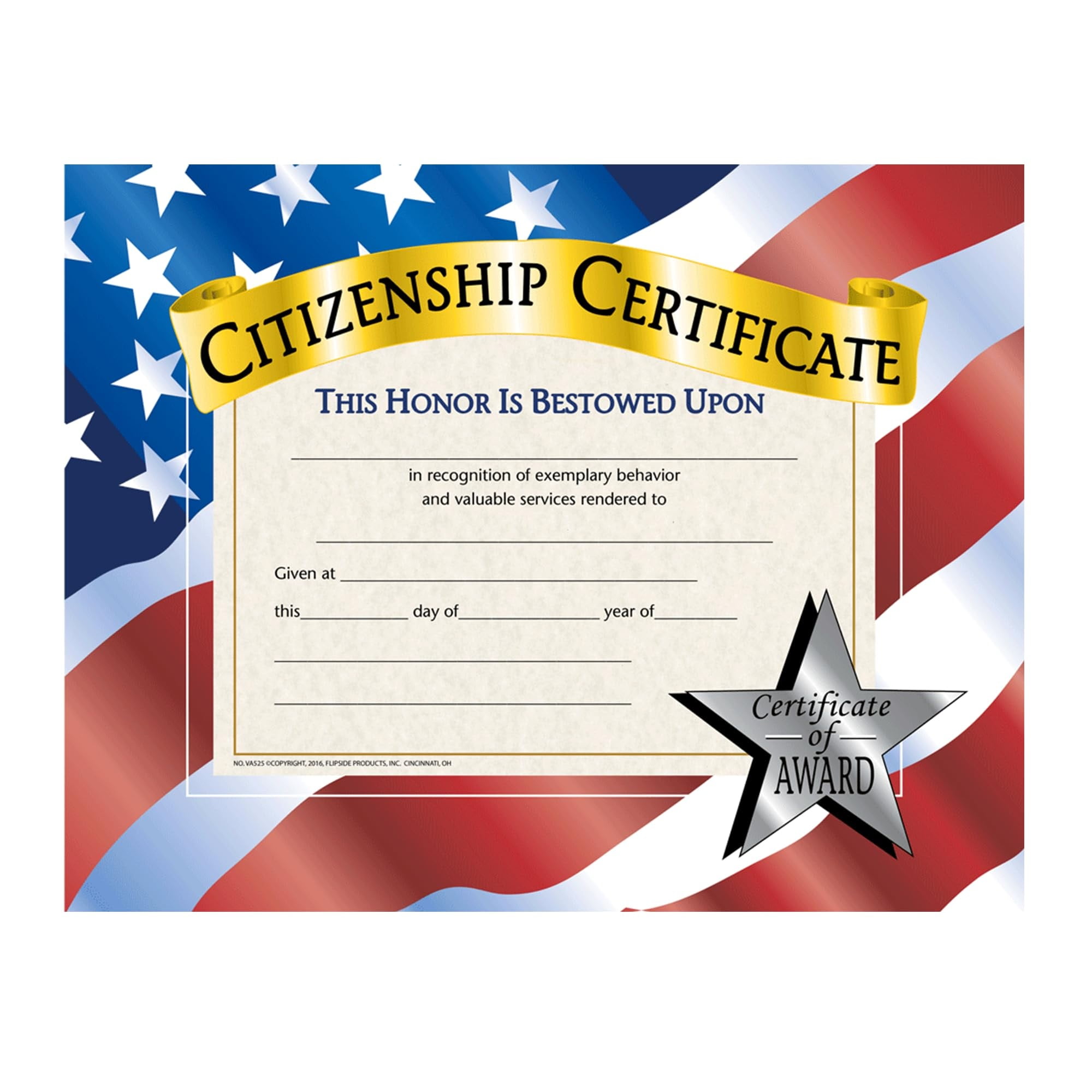 Citizenship Certificate Pack of 5 - Walmart.com