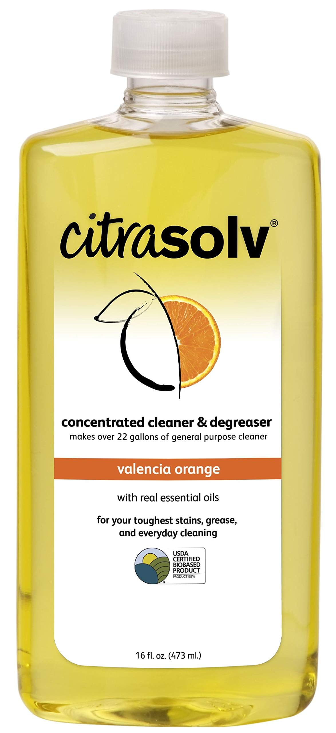 Citra Solv Concentrated Household Cleaner & Degreaser - Valencia Orange ...