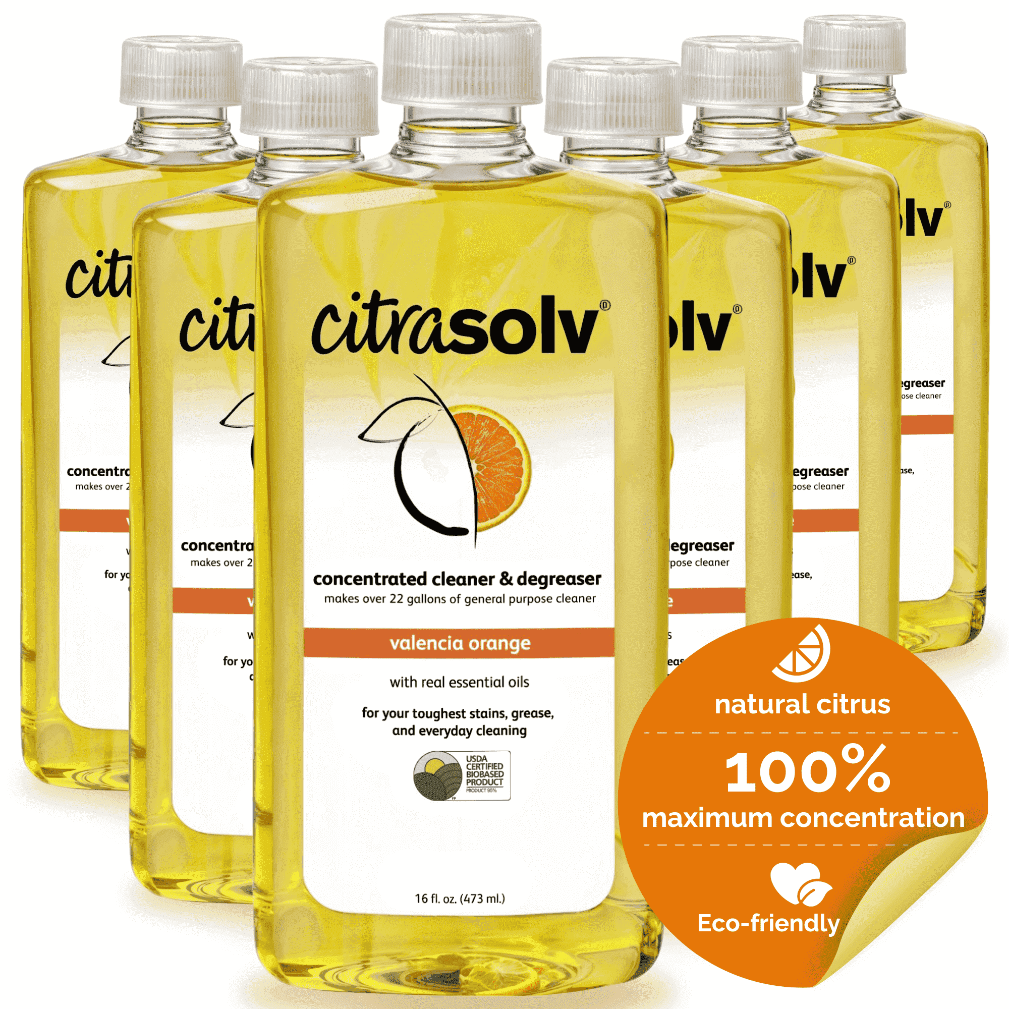 Citra Solv Concentrated Household Cleaner & Degreaser with Orange, 16 ...