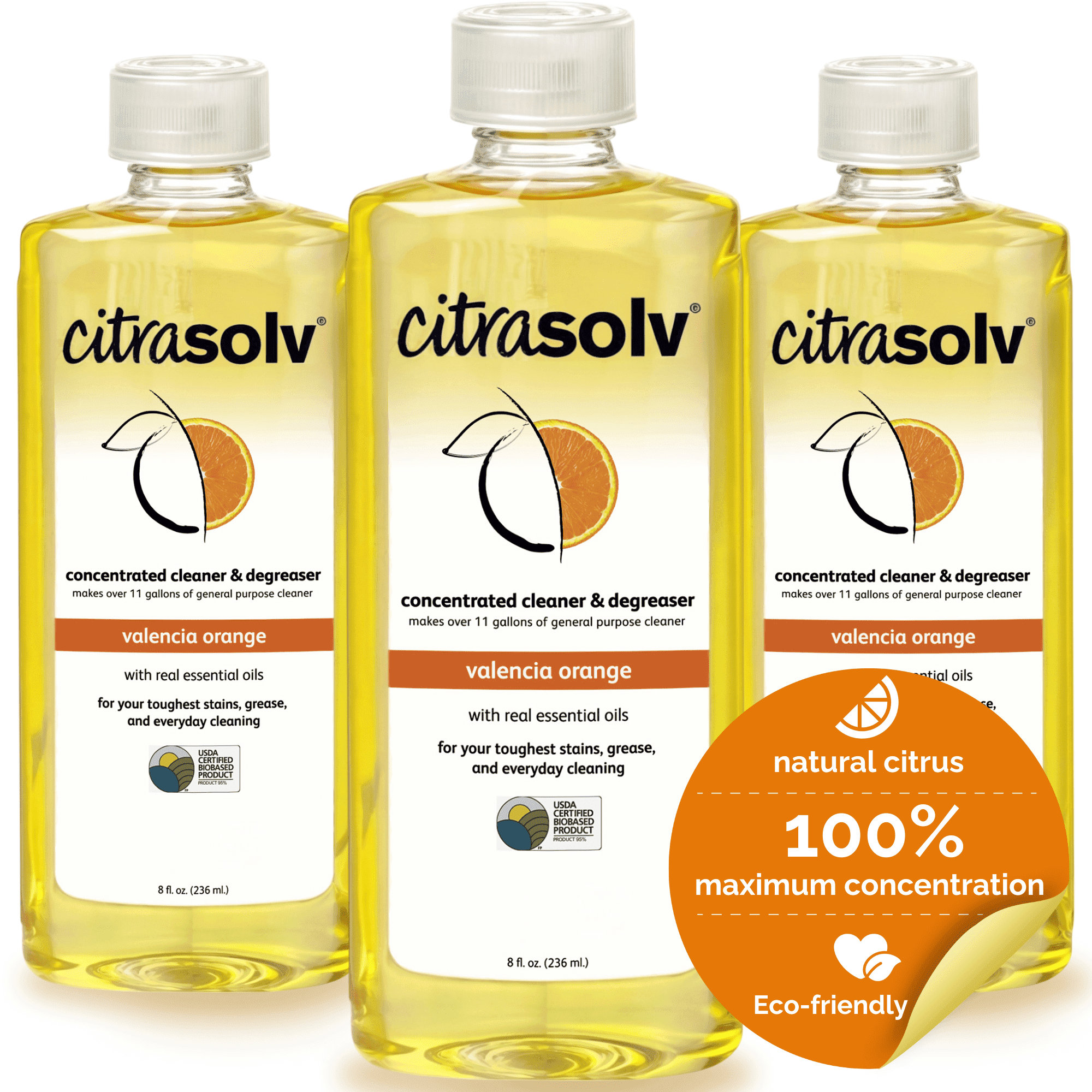Citra Solv Concentrated Household Cleaner & Degreaser, Valencia Orange ...