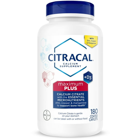 Citracal Maximum Plus Calcium Citrate Caplets with D3 (280 Count ...