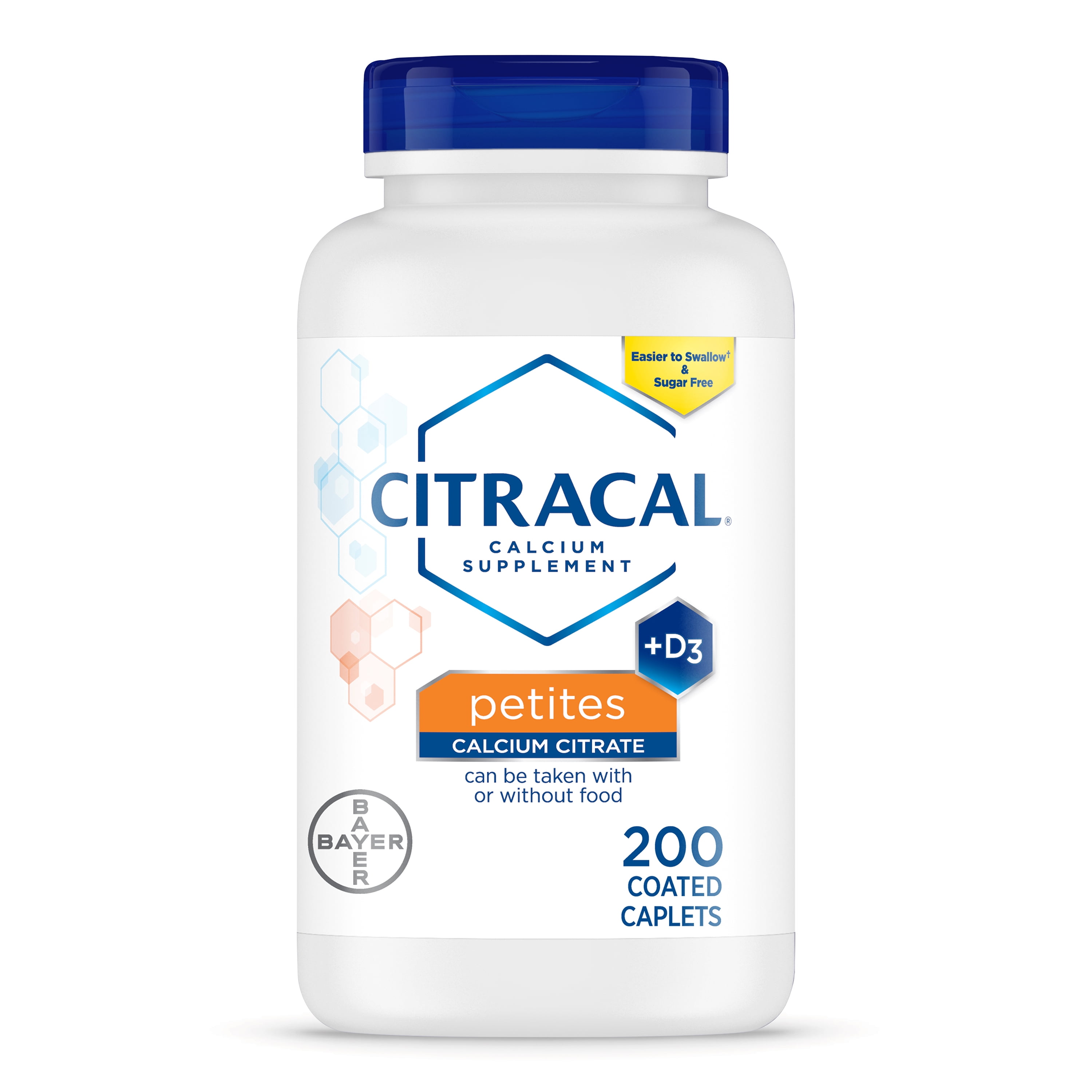 Citracal Petites Calcium Citrate With Vitamin D3, Caplets, 200 Count ...