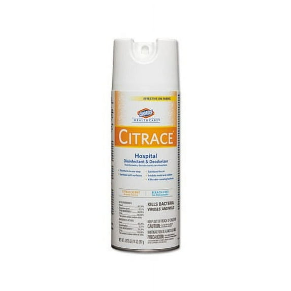 Clorox Citrace Hospital Disinfectant & Deodorizer, Citrus, 14oz Aerosol ...