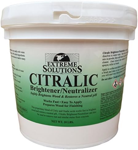 Citralic Wood Brightener & Neutralizer for Decks, Fences, Siding & Log ...