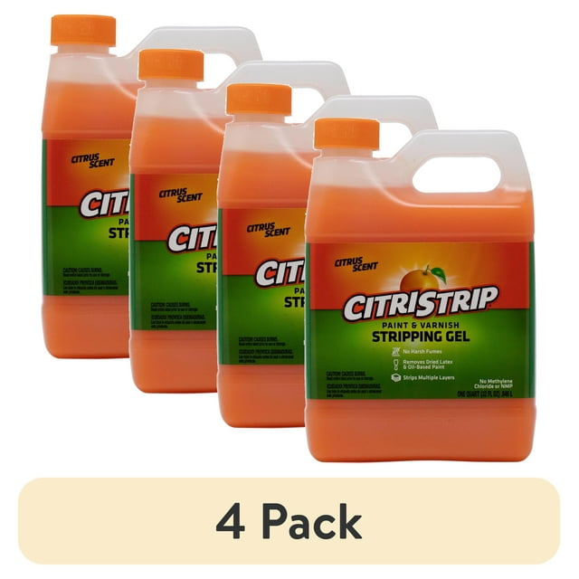 (4 pack) CitriStrip Paint & Varnish Stripping Gel, Citrus Scent, 1 ...