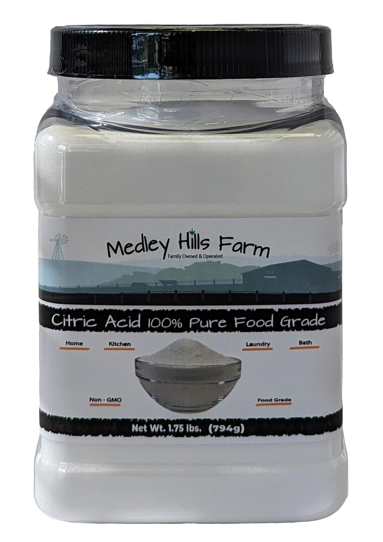 Citric Acid 100% Pure IEF31 Food Grade - 1.75 lbs. - Citric Acid Powder ...