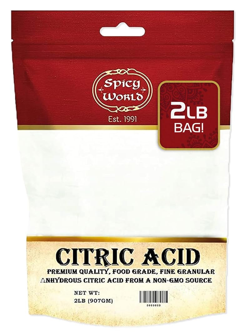 Citric Acid 2 LB Bag - BSL1 100% Pure, Food Grade & Non-GMO - Citric ...