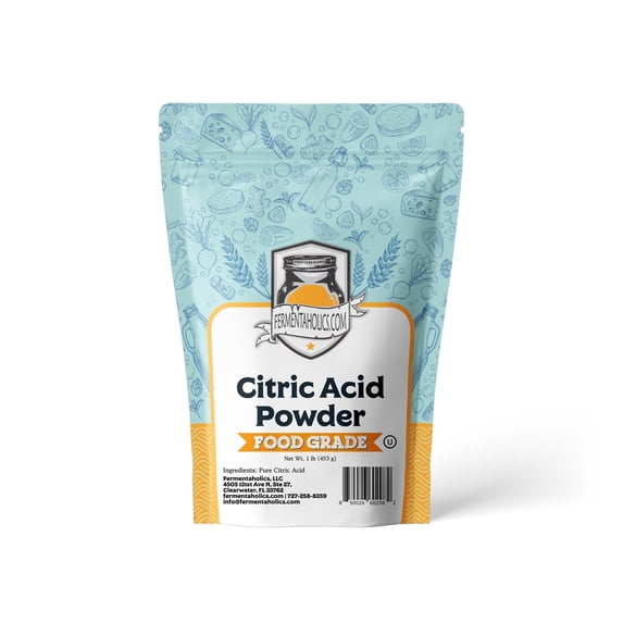 Fermentaholics, Citric Acid, 1 lb, Food Grade Kosher - Walmart.com