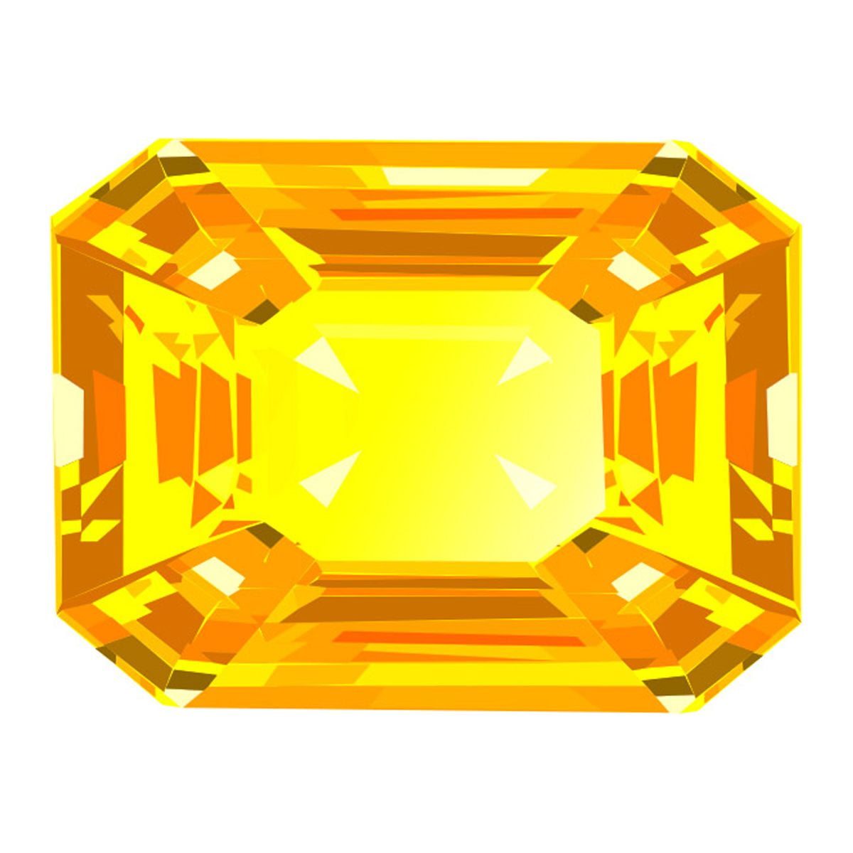 Citrine Gemstone Octagon Cut 2.1 Carat - Walmart.com