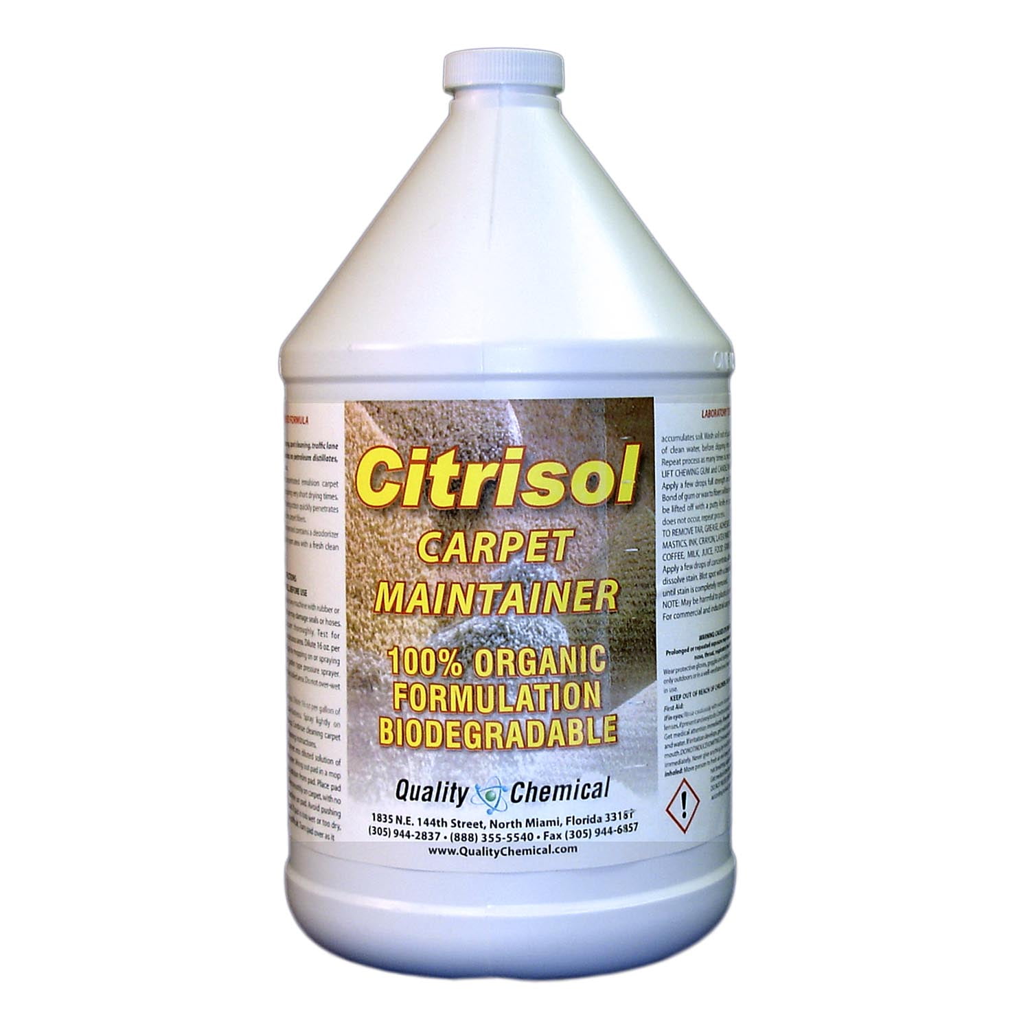 Citrisol Commercial Carpet Maintainer, Pre-spray or Spotter - 1 gallon ...