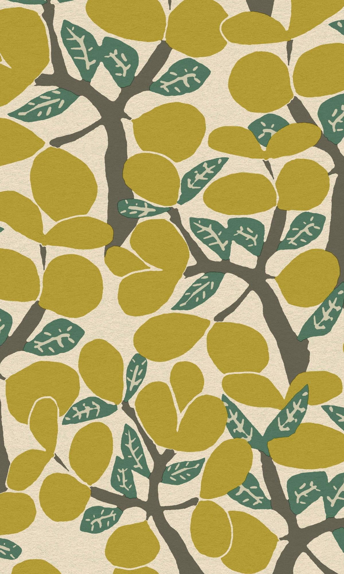 Citron Twig Tree Tropical Wallpaper, Double Roll, 57 sqft - Walmart.com