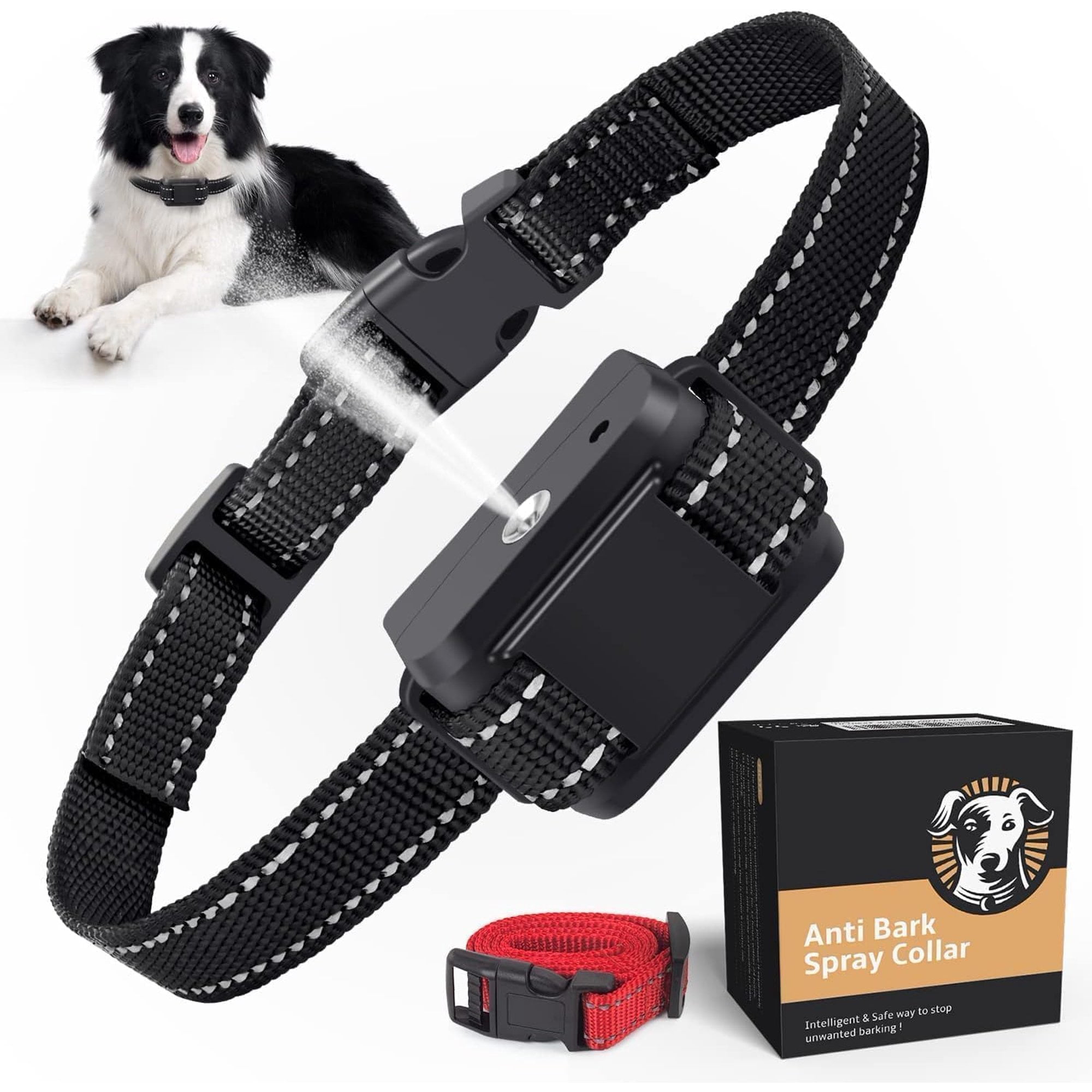 Citronella Bark Collar,Spray Bark Collar with 2 Adjustable Spray ...