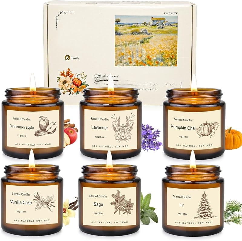Citronella Candles Outdoor, 12Pack 52.8oz Natural Soy Wax Scented ...