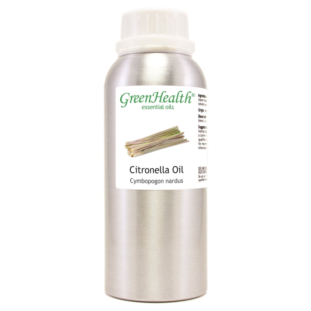 Citronella Essential Oil – 8 fl oz (237 ml) Aluminum Bottle w/Plug Cap ...