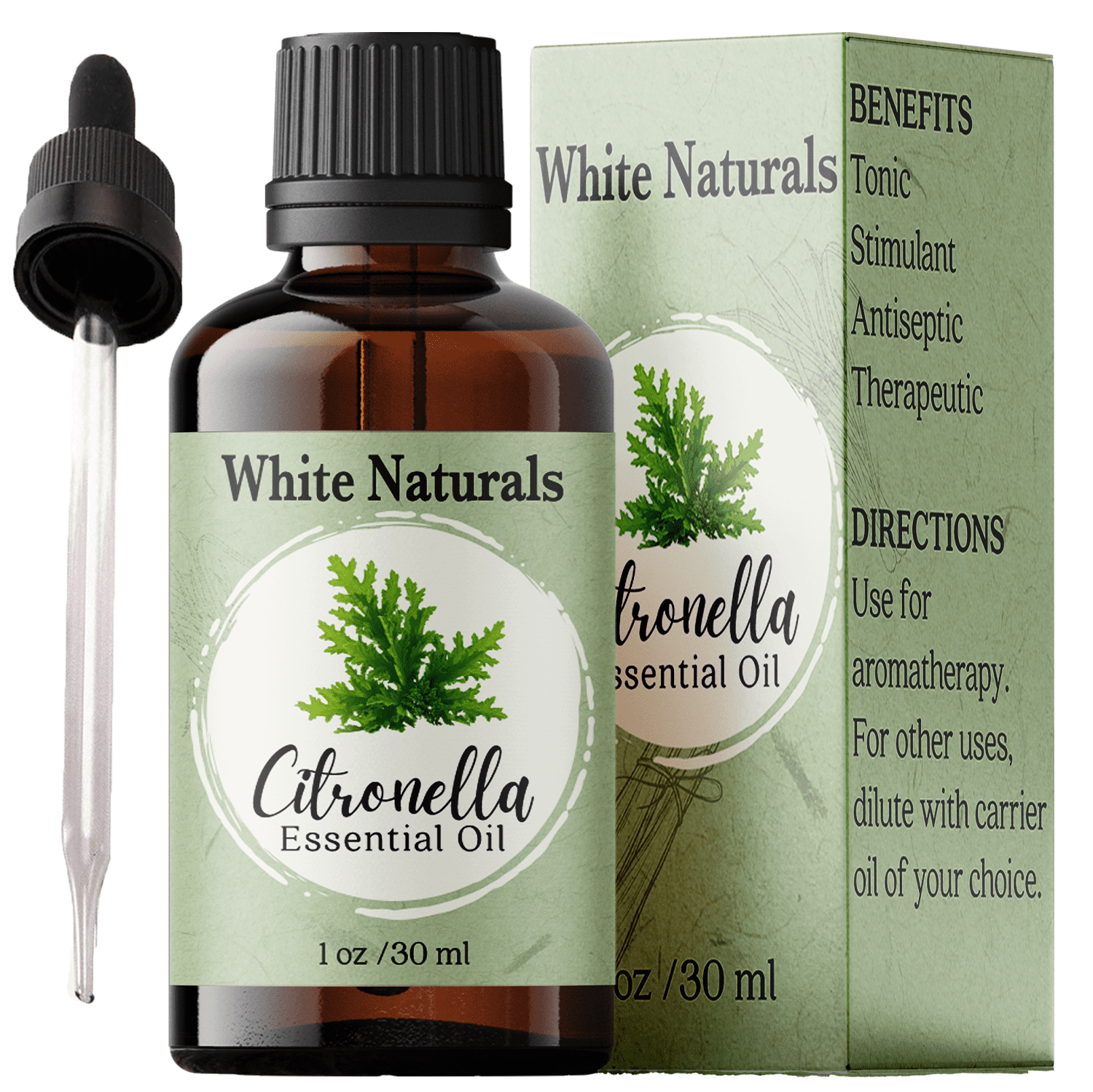 Pure Citronella Essential Oil for Diffuser - Undiluted Aromatherapy Oil ...