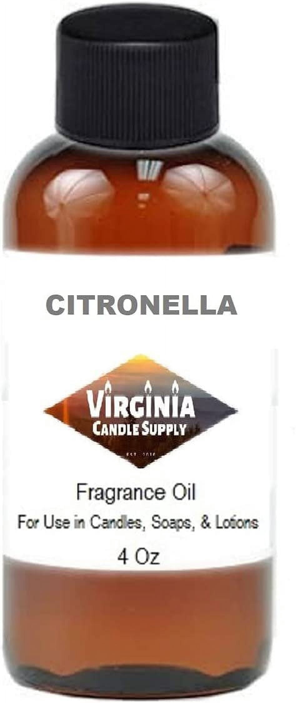 Citronella Fragrance Oil 4 oz Bottle for Candle Making, Soap Making ...