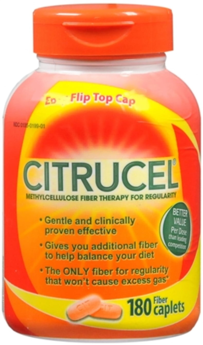 Citrucel Caplets 180 Caplets - Walmart.com