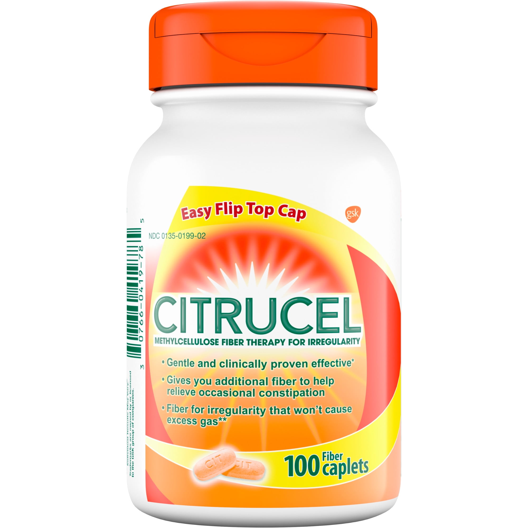 Citrucel Caplets Fiber Therapy for Occasional Constipation Relief ...