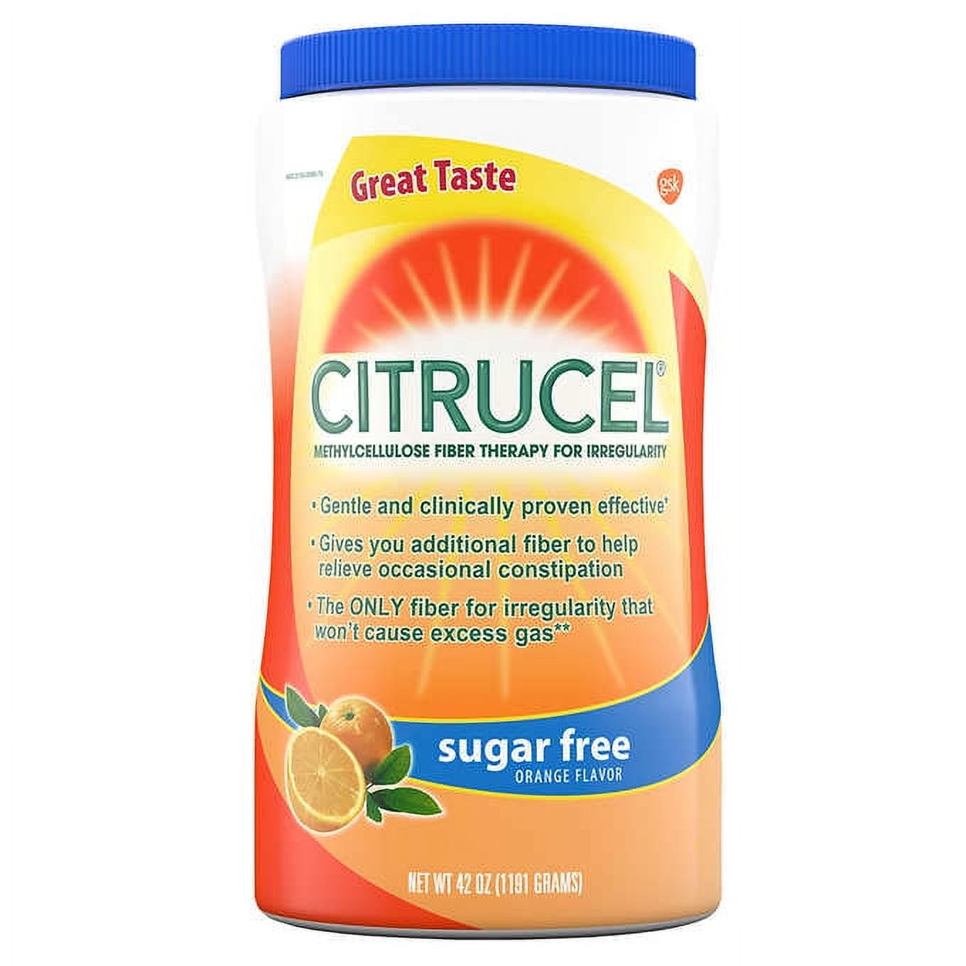 Citrucel Fiber Sugar Free, 42 Ounces - Walmart.com