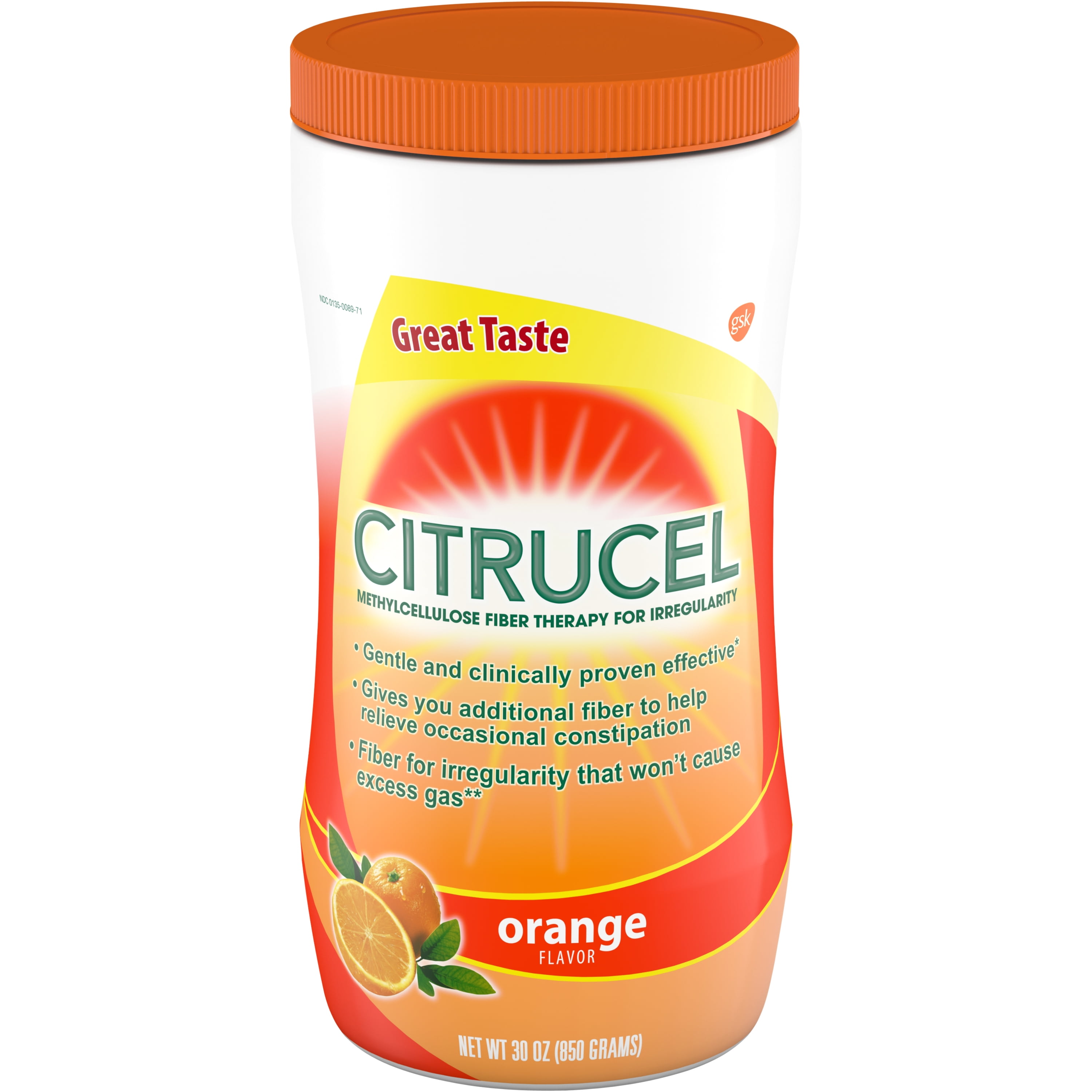 Citrucel Fiber Therapy Powder for Occasional Constipation Relief ...