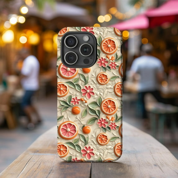 Citrus 3D Fruit Phone Case Bright Orange Lemon Aesthetic for iPhone 17 ...