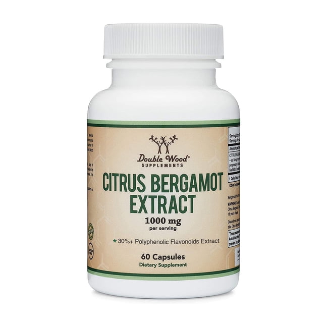 Citrus Bergamot Cholesterol Supplement, 1000mg, Clinically Tested, 60 ...