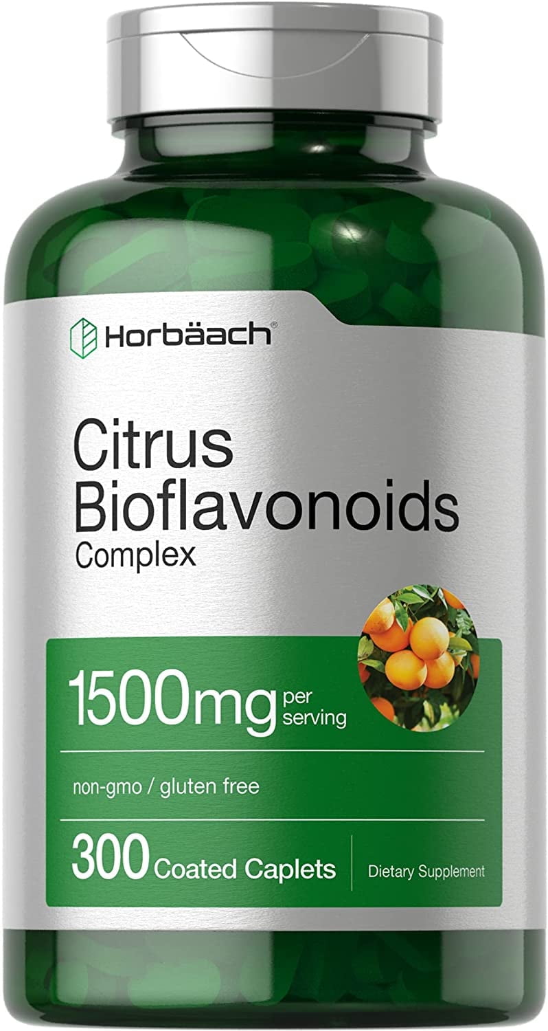Horbaach Citrus Bioflavonoids Complex 1500mg Antioxidant Support, 300 ...