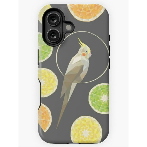 Citrus Cockatiel Bird Design Phone Case for iPhone 11 12 13 14 15 16 17 ...