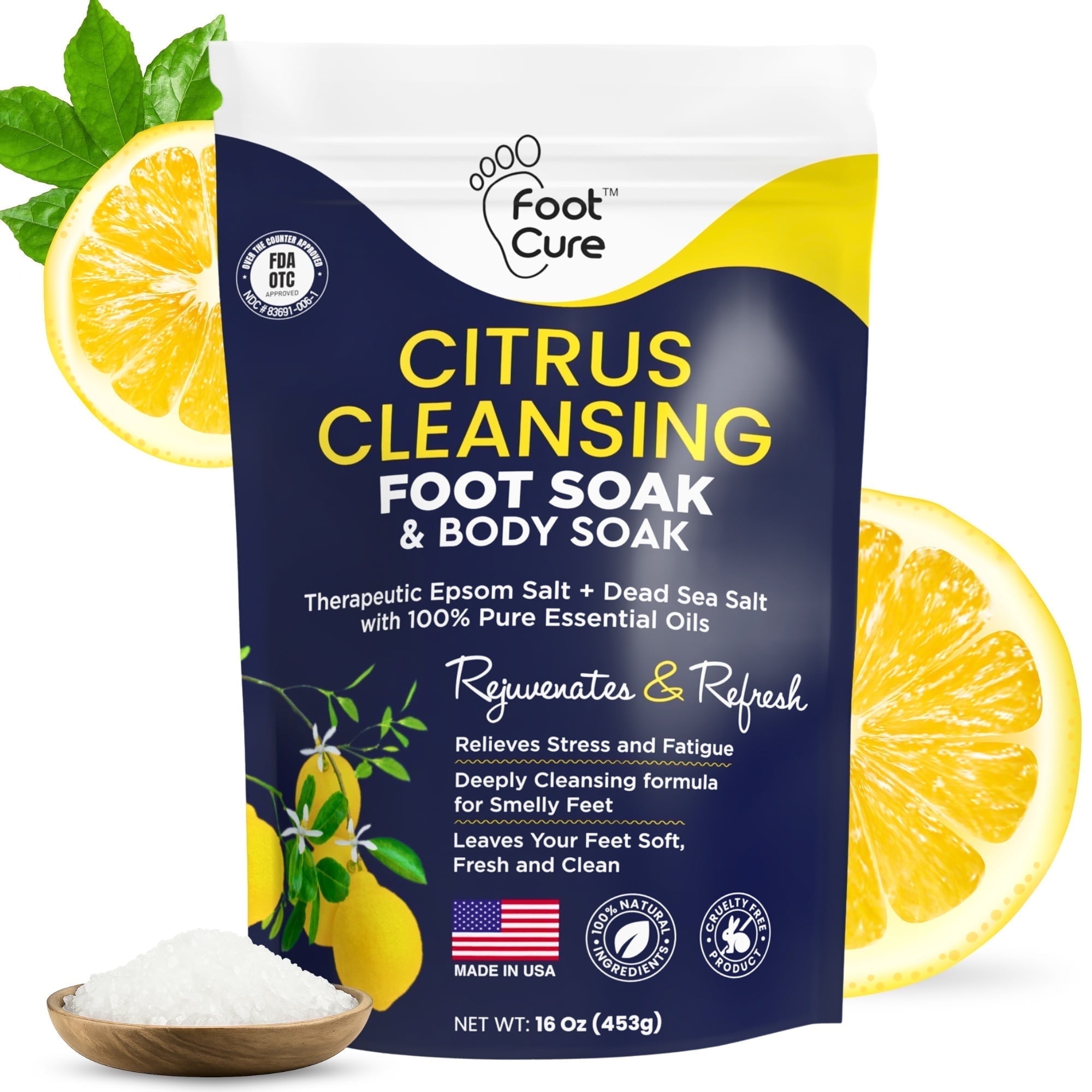 Citrus Detox Foot Soak with Epsom Salts – for Foot Callus, Da maged ...