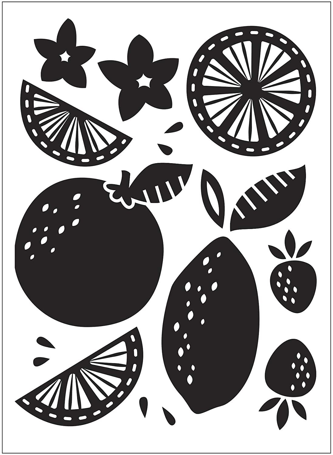 Citrus Fruit Darice Embossing Folder , Template Citrus Fruit Variety ...