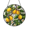 Citrus Fruit Tree Stained Glass Style Suncatcher – Window Decor ...