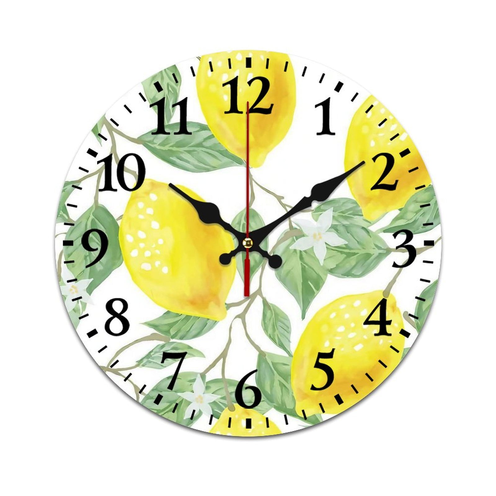 Citrus Fruits Summer Wall Clock Modern Design Clocks Wall Hanging Home ...