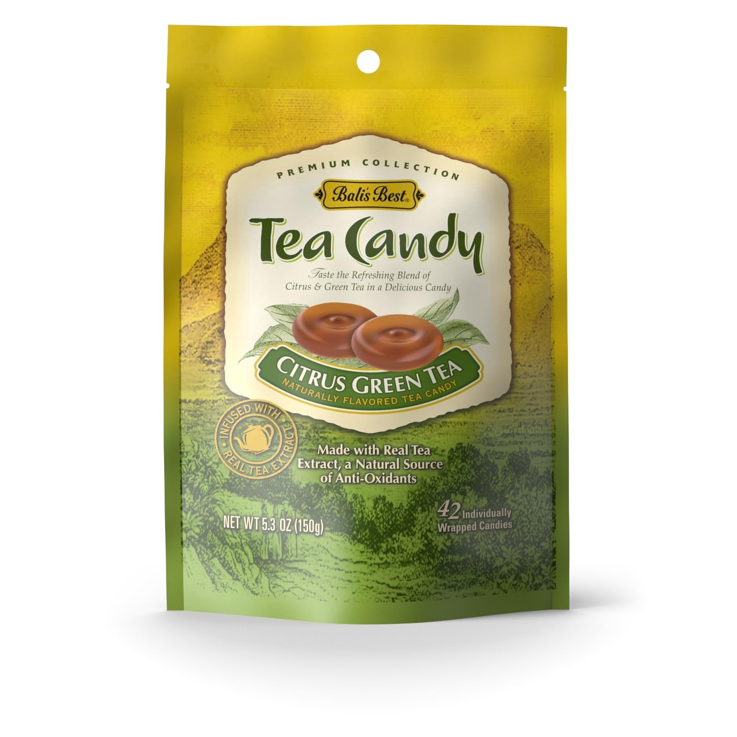 Citrus Green Tea Candy - 42 Pieces - 5.3 Oz - Walmart.com