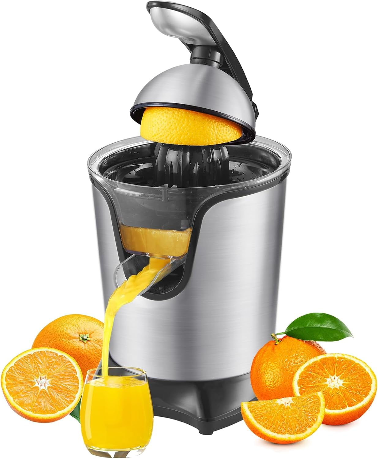 Citrus Juicer, Orange Juicer Machine, Stainless Steel Hands Free Lime ...