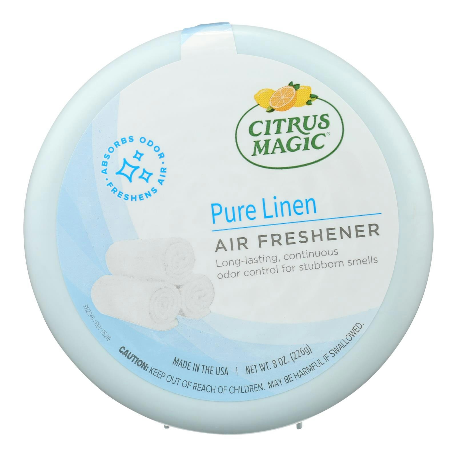 Citrus Magic Air Deodorizer Solid Pure Linen 8 oz (Pack Of 6) - Walmart.com
