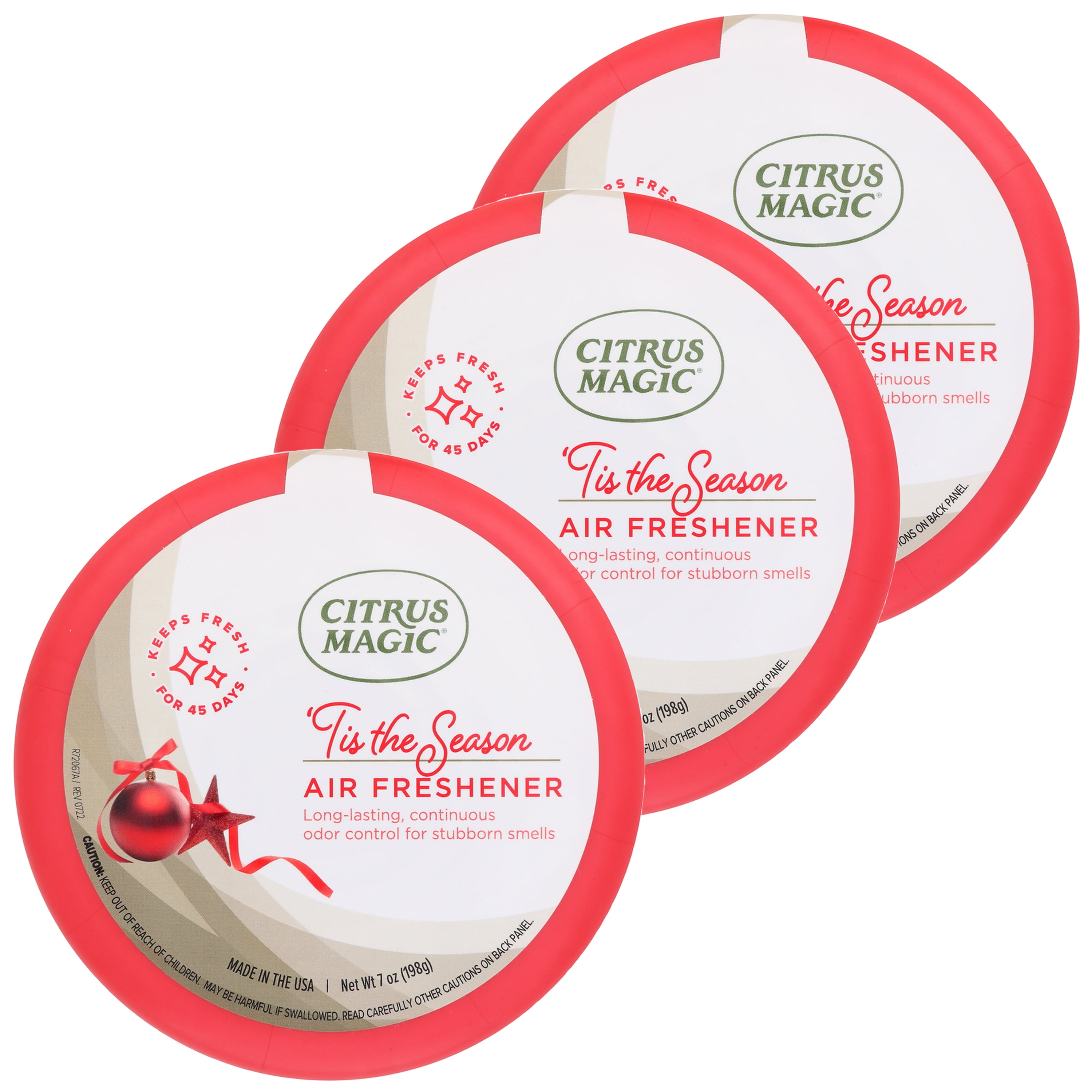 Citrus Magic Holiday Odor Absorbing Solid Air Freshener, 'Tis the ...