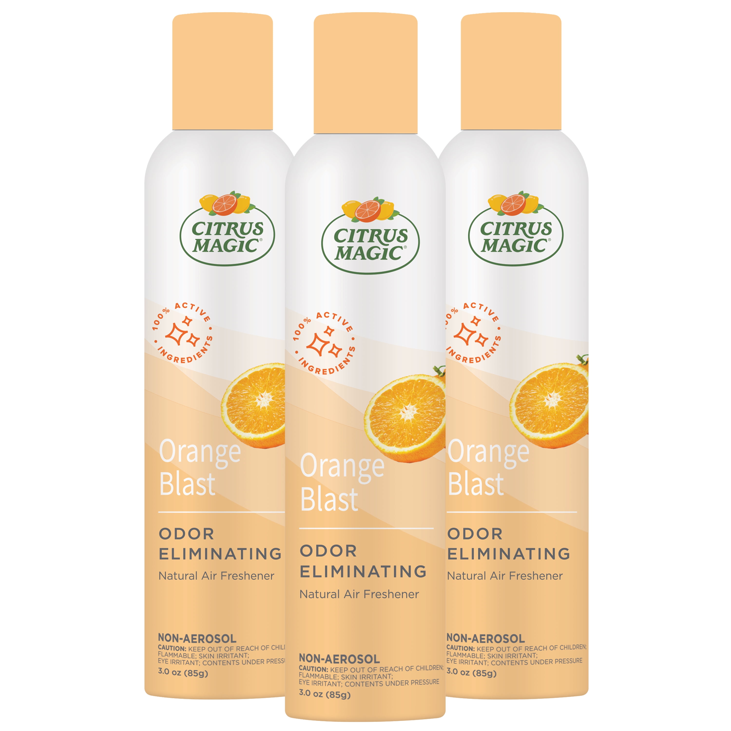 Citrus Magic Natural Odor Eliminating Air Freshener Spray, Orange Blast ...