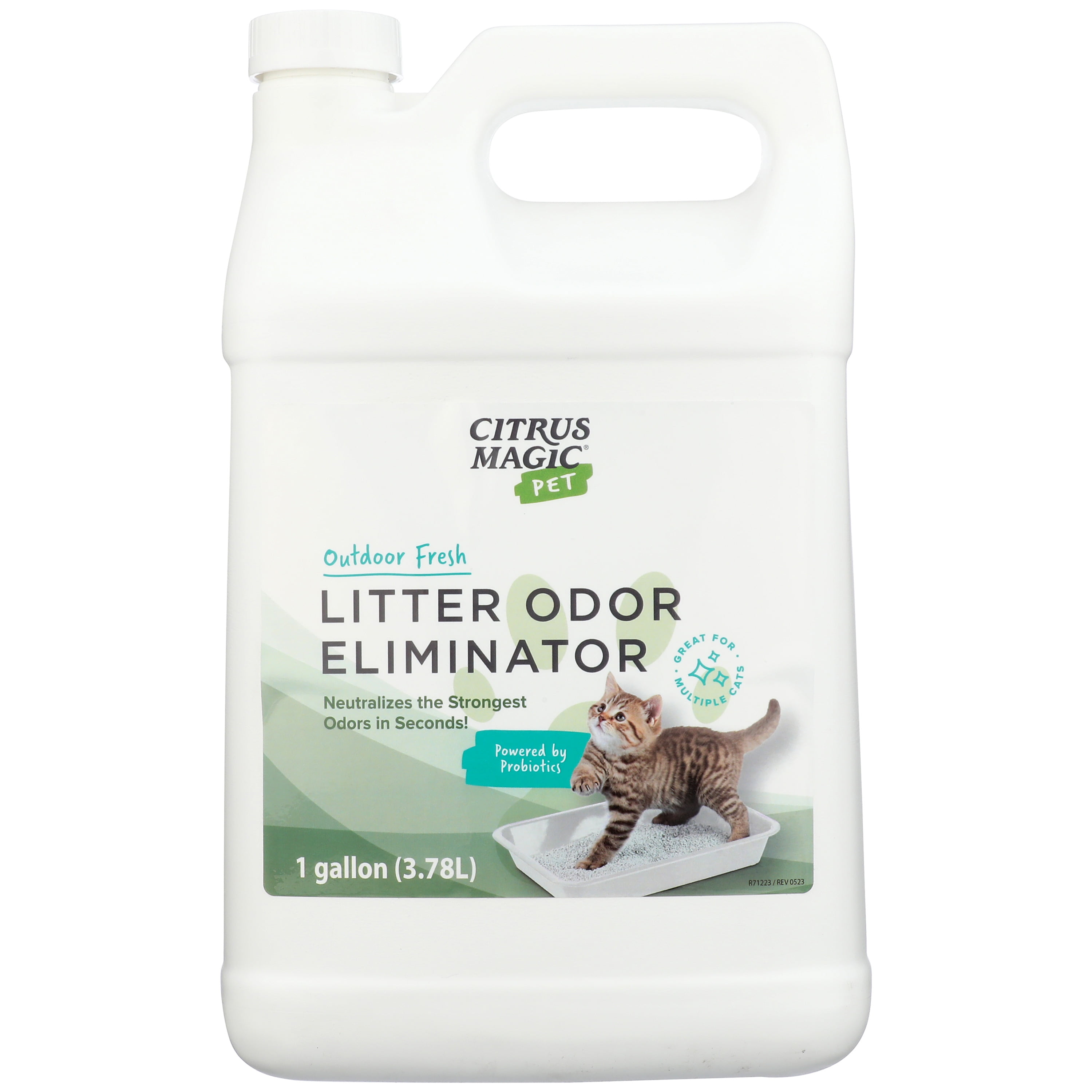 Citrus Magic Pet Probiotic Litter Odor Eliminator, Outdoor Fresh, 1 ...