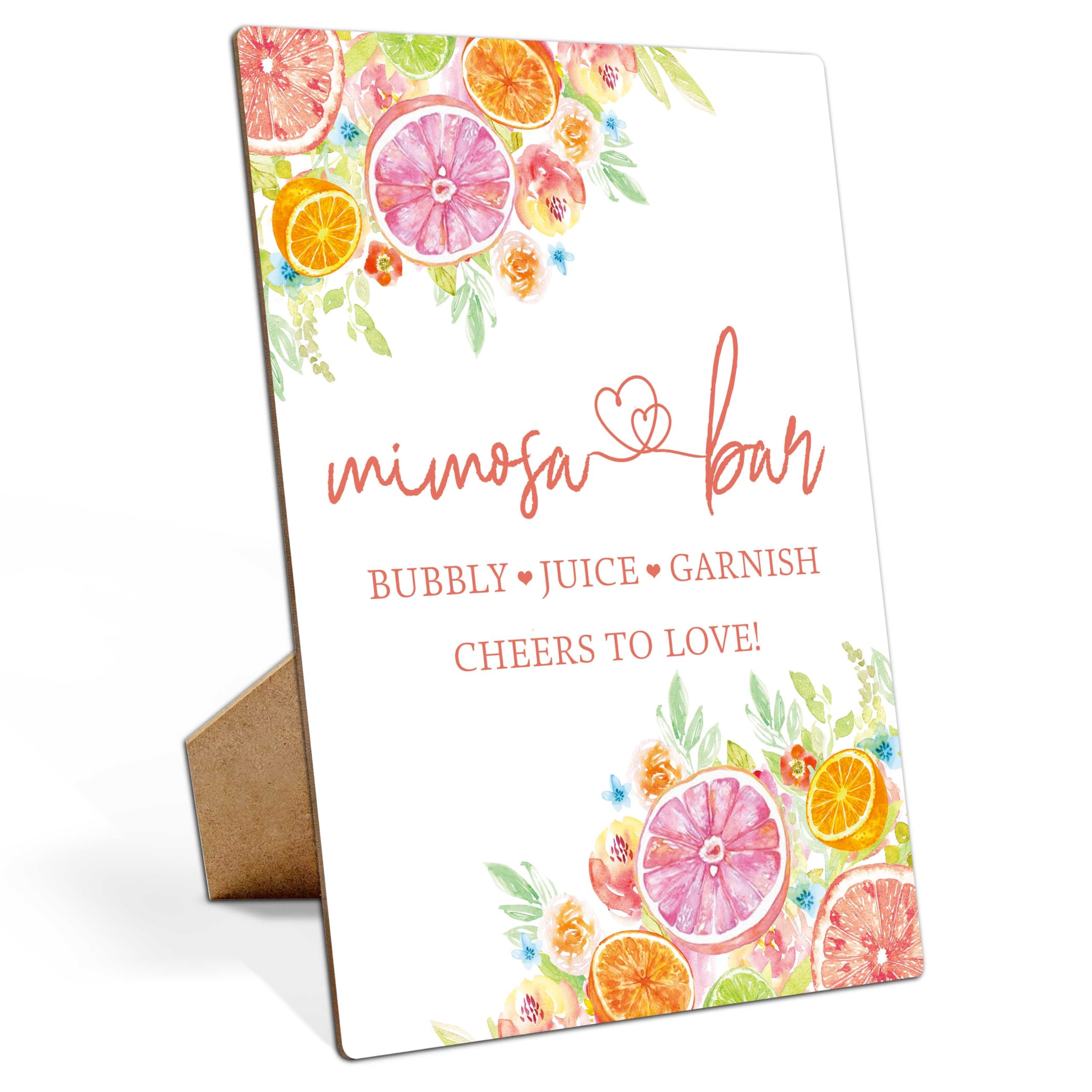 Citrus Mimosa Bar Sign, Citrus Bridal FST1 Shower Sign, 8×11 Wooden ...