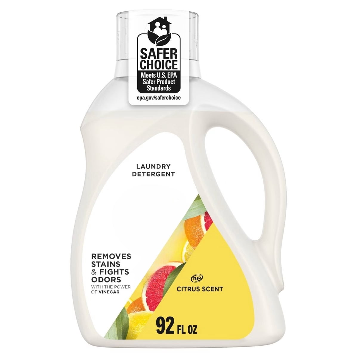 Citrus Scent Liquid Laundry Detergent - 92 fl oz: 64 Uses, High ...