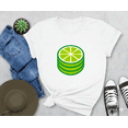 Citrus Stack Three Stacked Lime Slices Summer Fresh Cartoon Unisex T ...