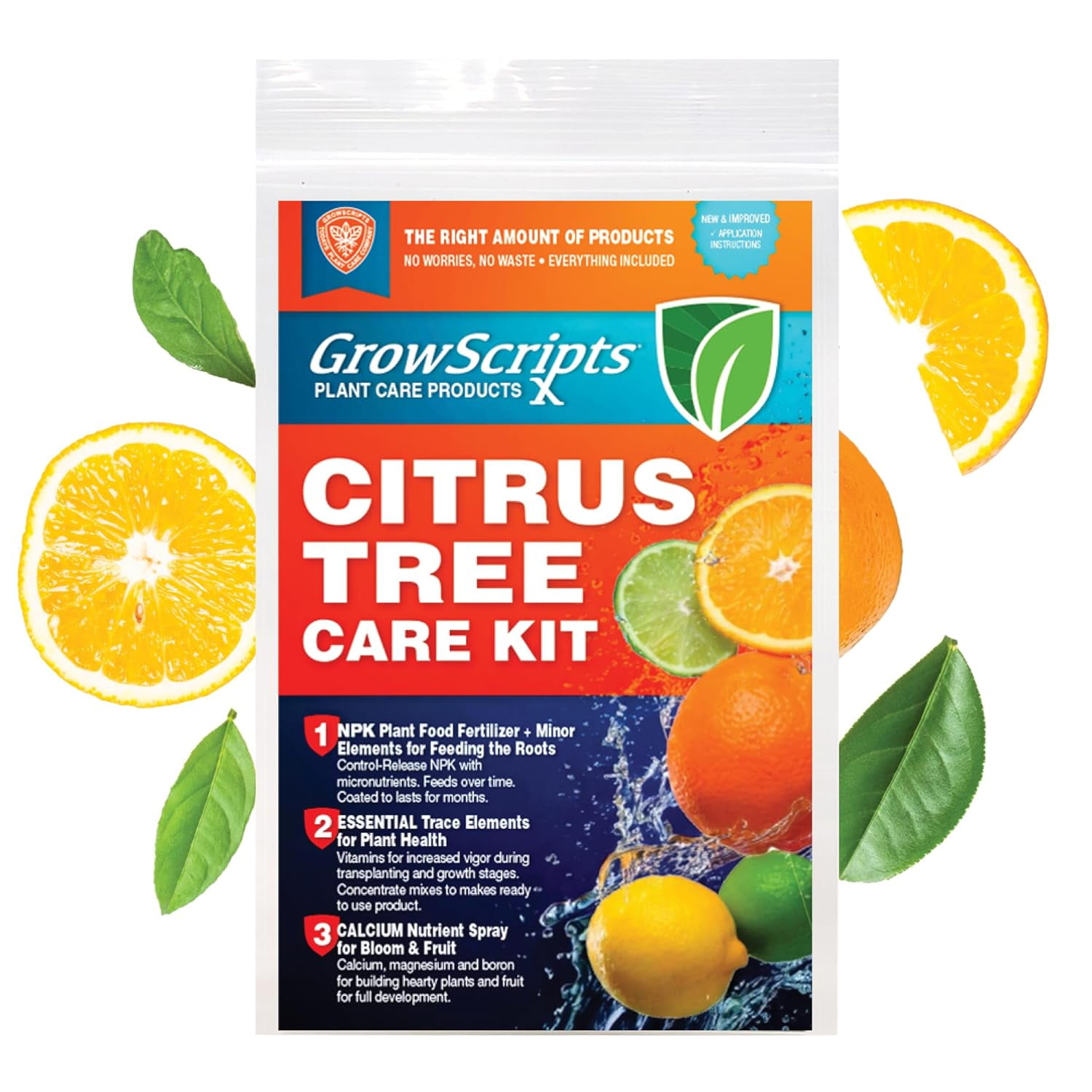 Citrus Tree Fertilizer & Nutrition Care Kit – 3-in-1 Citrus Tree Food ...
