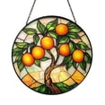 Citrus Tree Window Hanging – Stained Glass Style Botanical Art ...