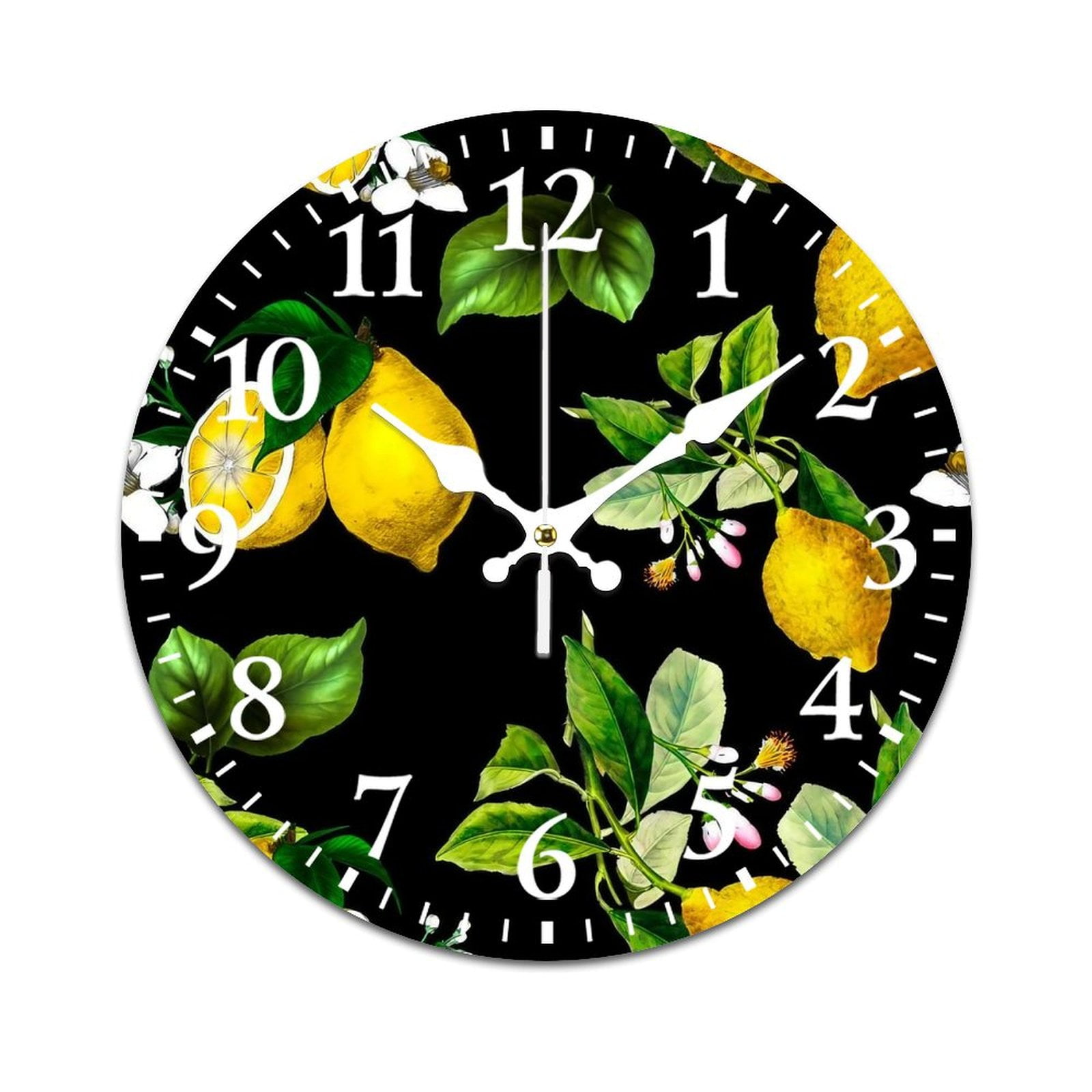Citrus,lemons,vintage Art Wall Clock Modern Design Clocks Wall Hanging ...