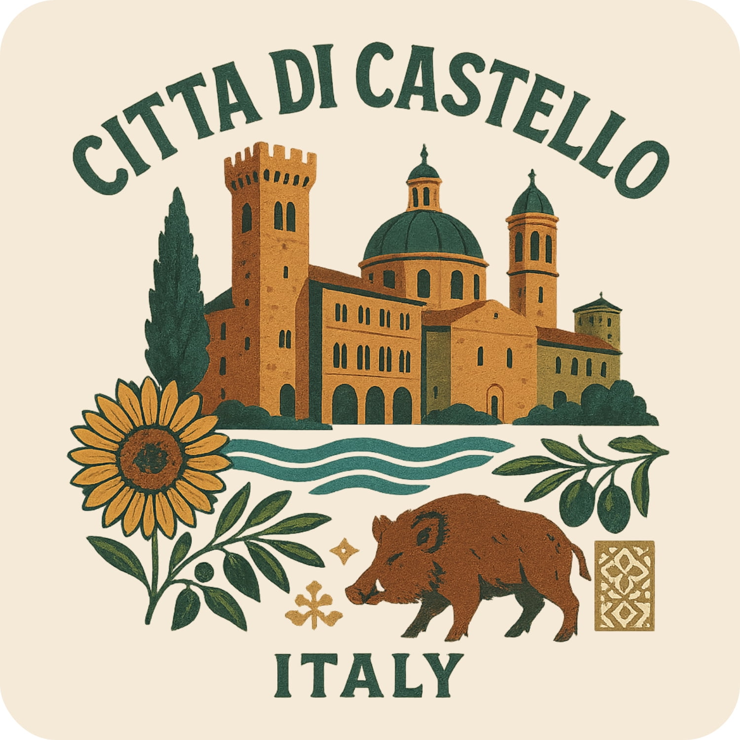 Citta di Castello Italy Keepsakes Souvenir Vinyl Sticker – Destination ...