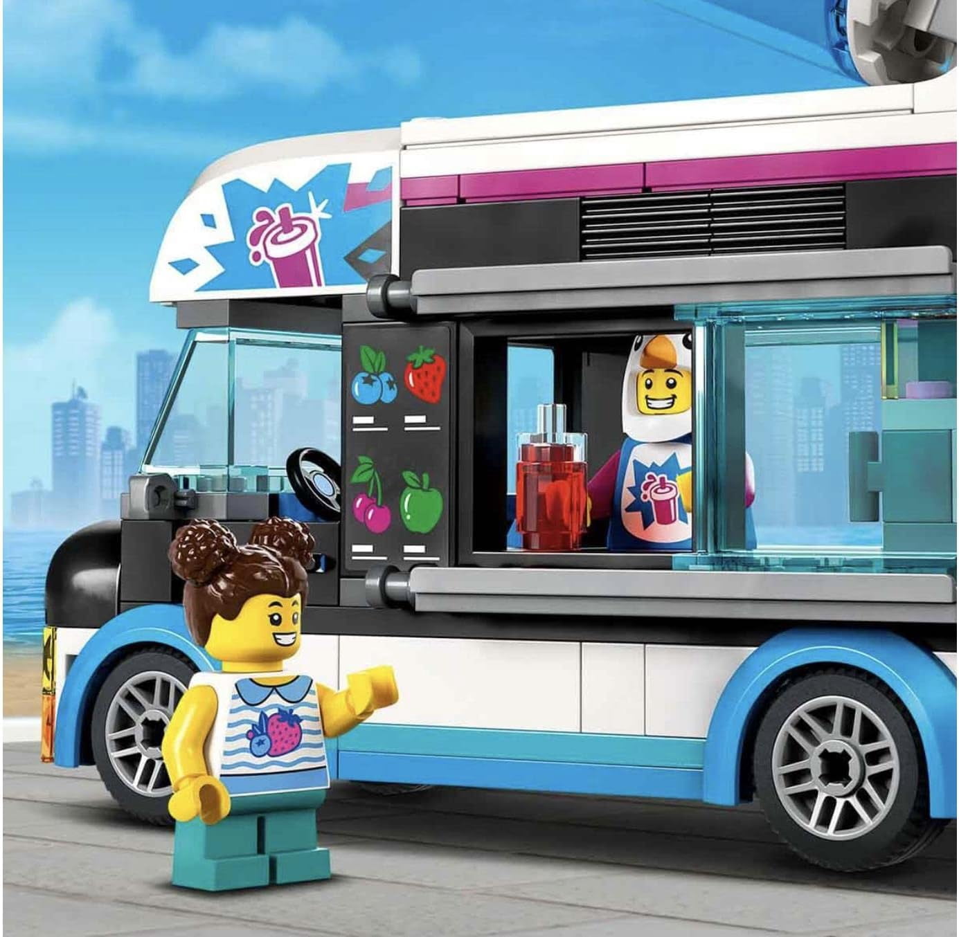 City 60384 Penguin Frozen Drink Car, Toy Blocks, Present, City Making ...