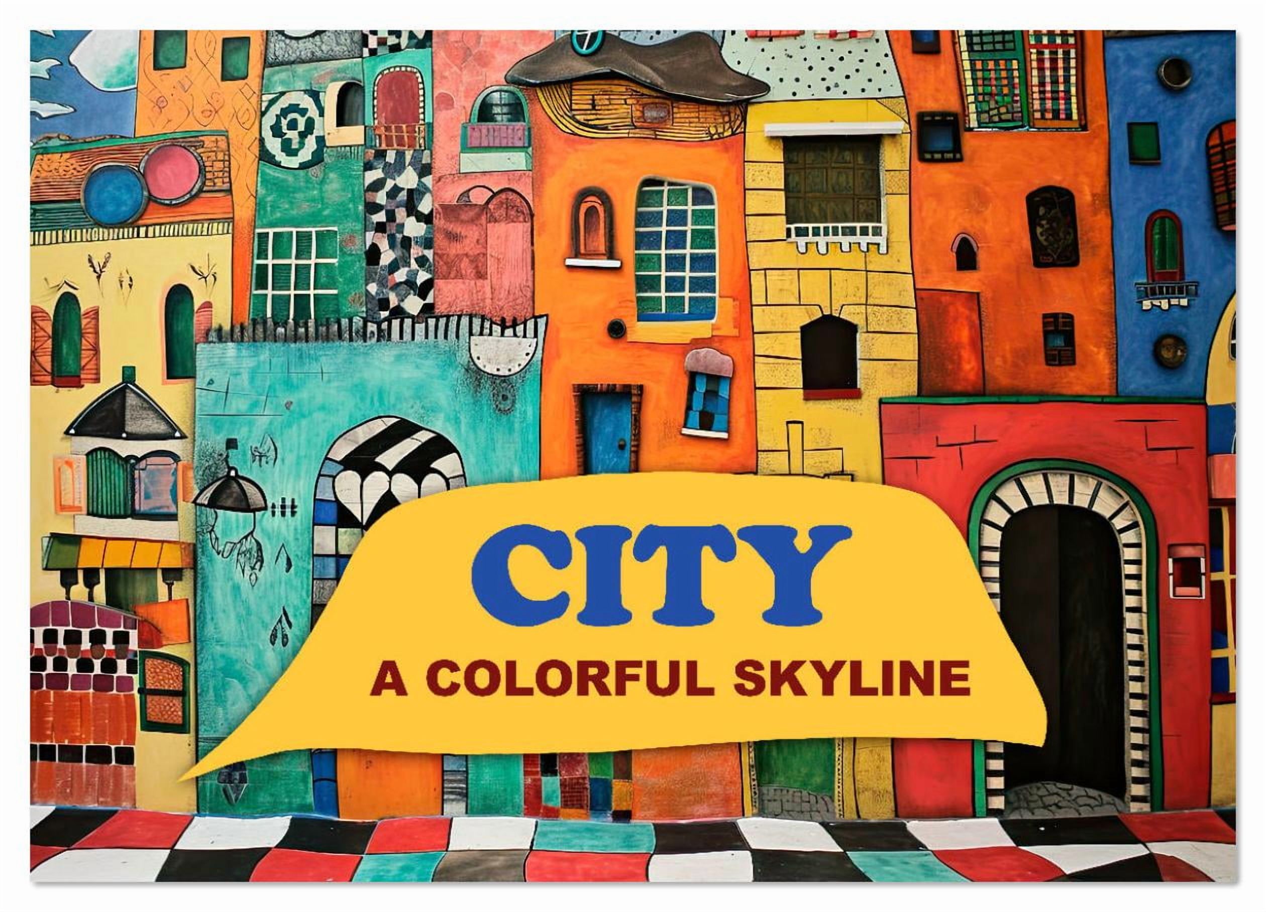 City - A Colorful Skyline (Monthly Wall Calendar 2026 16.5 x 23.4 (open ...
